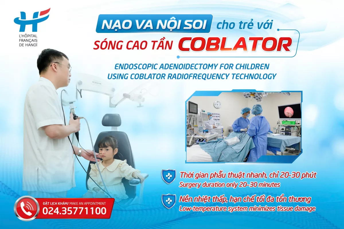 ENDOSCOPIC ADENOIDECTOMY FOR CHILDREN USING COBLATOR RADIOFREQUENCY ...